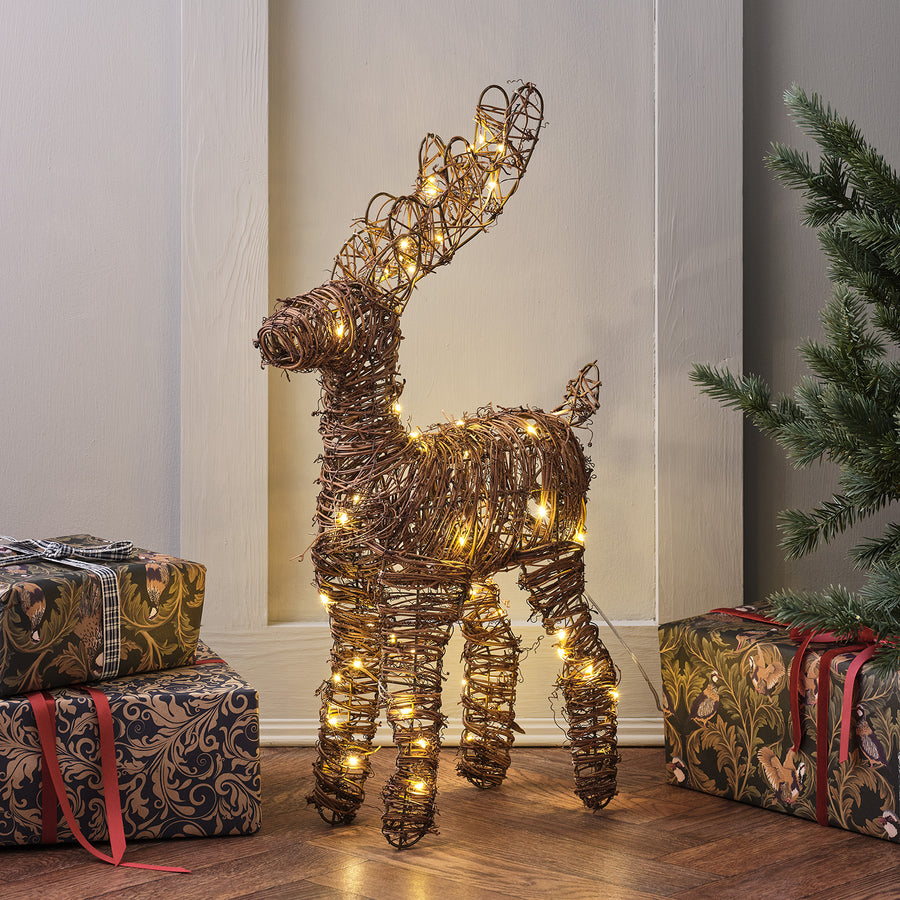 Cerf de Noël Lumineux Duchy à 600 LED Bicolore